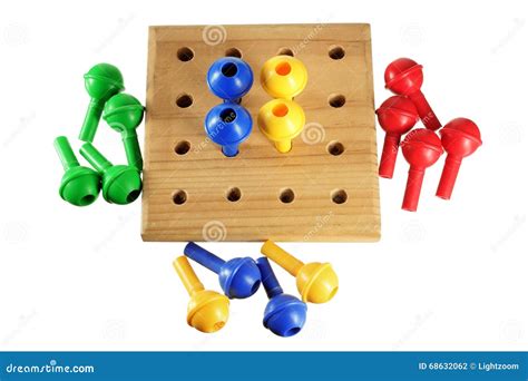 Die And Game Pegs Stock Image 4597927