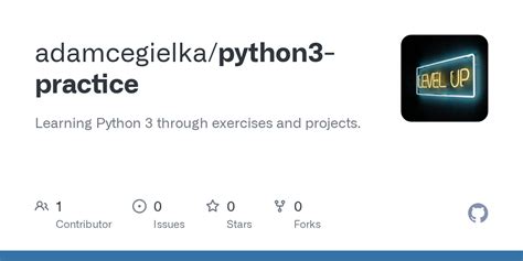 Github Adamcegielkapython3 Practice Learning Python 3 Through