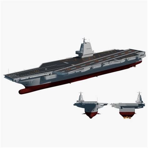 Chinese People Liberation Army Navy Type 003 Aircraft Carrier Fujian