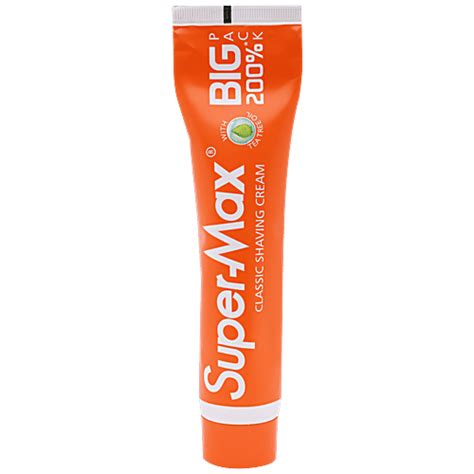 Buy Supermax Classic Shaving Cream With Tea Tree Oil Reduces Skin