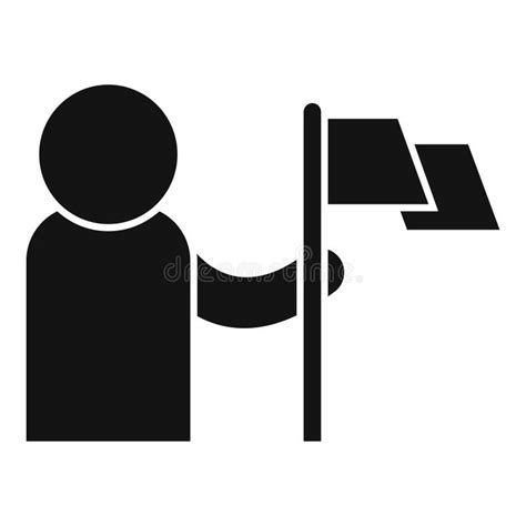 Flag Target Value Icon Simple Vector Core Purpose Stock Vector Illustration Of Plan