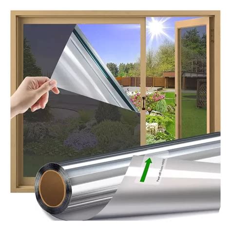 Película Espejo Privacidad Para Ventana Antirayas 50cmx5m Meses Sin