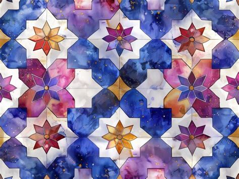 Colorful Mosaic Art Premium Ai Generated Image