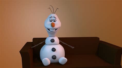 Rigged And Animated Olaf Frozen 3d Model Animated Rigged Cgtrader