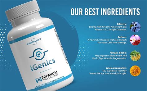Science Genics Igenics Premium Eye Vitamins With Areds 2