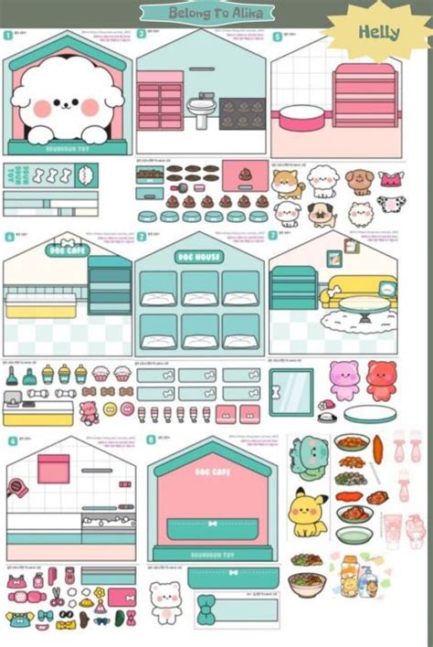 Quiet Book Paperdoll Bisa Costum Nama Maninan Sanrio Kuromi Pazu Toca Bocca Melody Lazada