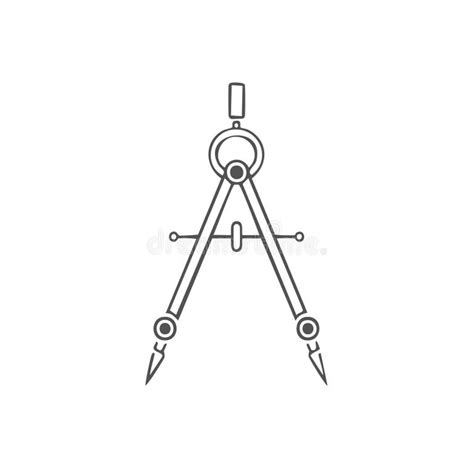 Drawing Compass For Architecture And Geometry Tool For Circles And