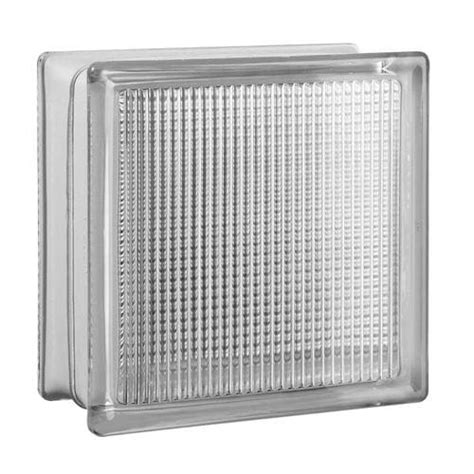 Seves Clear Light Diffusing Glass Block Common 8 In H X 8 In W X 4 In D Actual 7 75 In H X 7