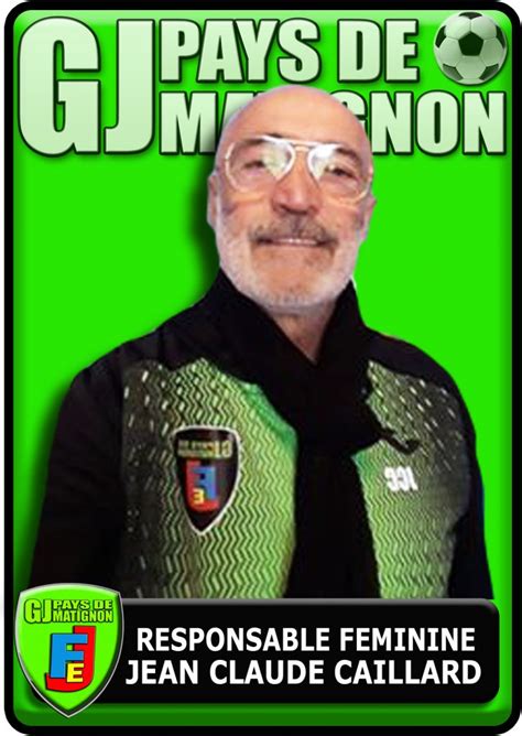 Gj Pays De Matignon Jean Claude Caillard Responsable De La Catégorie U13f