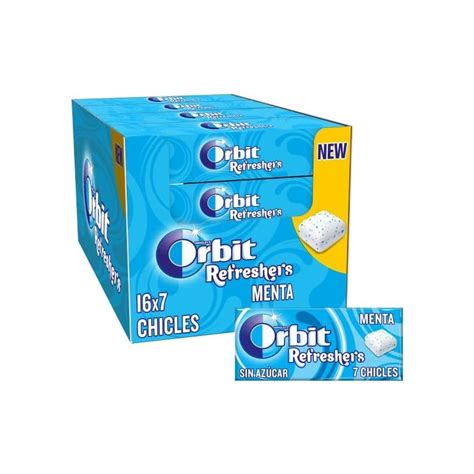 Chicles Orbit Refreshers Menta 16u