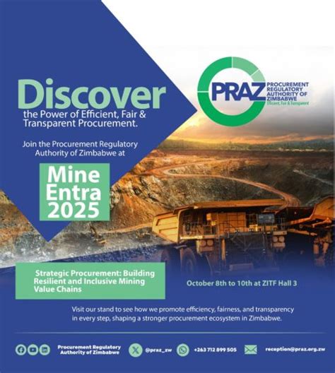 Join Praz At Mine Entra 2025 Procurement Regulatory Authority Of