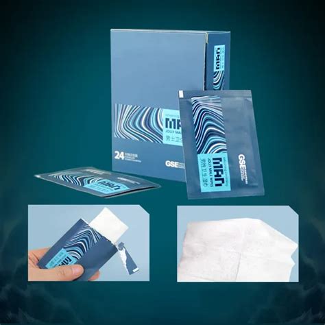 Biodegradable Flushable After Sex Cleaning Man Wipes Private Hygiene Care Wet Pads Single Pack