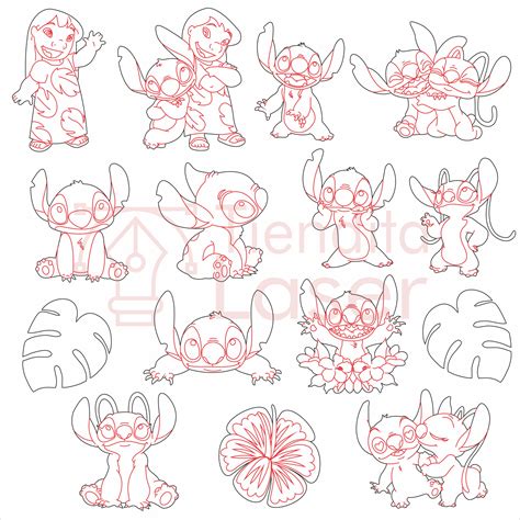 🎬 Lilo And Stitch Vectors For Laser Cutting・ 3d File For Cnc Machining