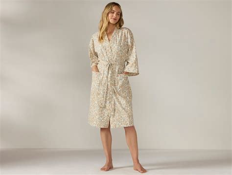 Womens Isla Organic Cotton Robe Coyuchi