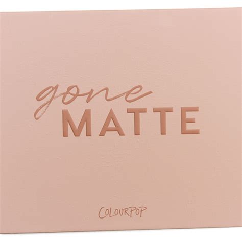 Colourpop Gone Matte Mega Eyeshadow Palette Review And Swatches