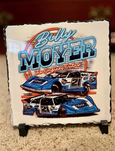 Billy Moyer Neon Photo Slate Keith Lawson Motorsports Inc