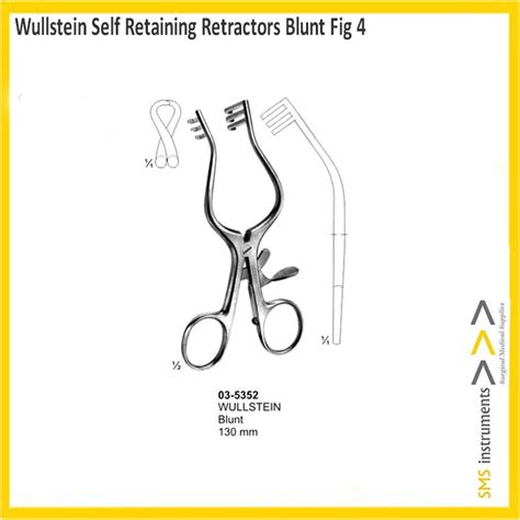 Wullstein Self Retaining Retractor Blunt Ent Surgical Instrument