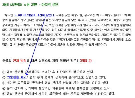 국어 감각 더하기 전개 방식 문제 풀이 노하우 오르비