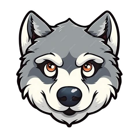 Premium Vector Cartoon Wolf Face Vector Design Premium Vector Cartoon Wolf Face Vector Design