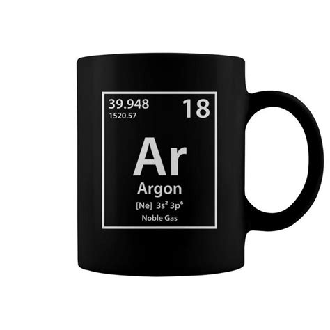 Argon Periodic Table Of Elements Coffee Mug Mazezy