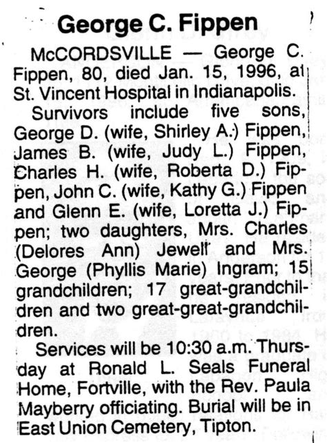 George C Flippen Unknown 1996 Find A Grave Memorial