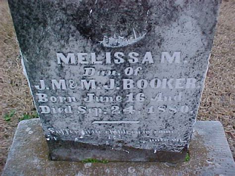 Melissa Modenia Booker 1880 1880 Mémorial Find A Grave