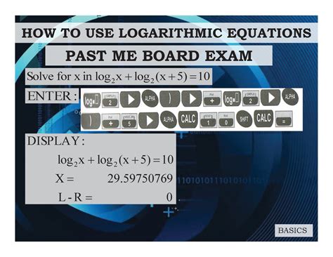 Cal Tech 1 Part 2 Cal Tech 1 Part 2 How To Use Logarithmic Equations Basics Solve For Xin