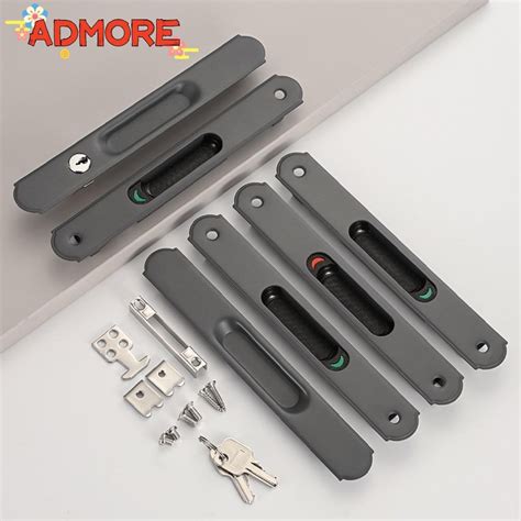 Admore Door Handle Lock Durable Embedded Lock Sliding Door Lock
