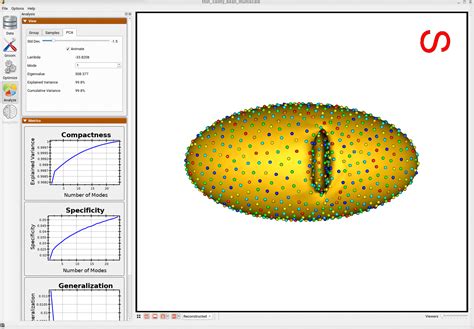 Thin Cavity Bean Shape Model With Geodesic Distances Shapeworks