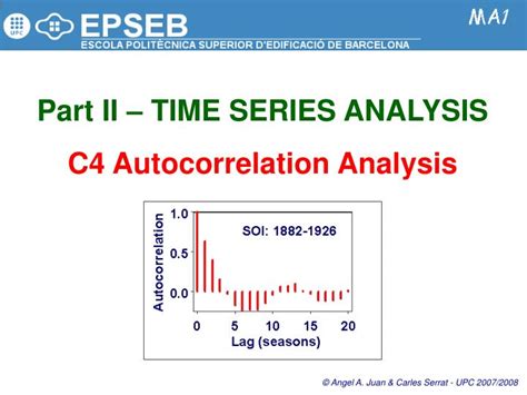 Ppt Part Ii Time Series Analysis C4 Autocorrelation Analysis Powerpoint Presentation Id 795955