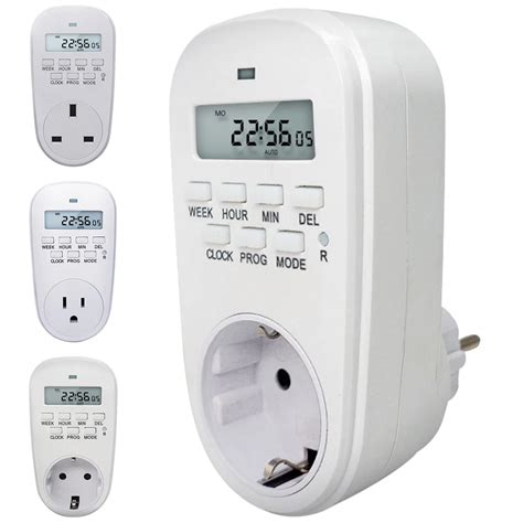 Hot Adjustable Programmable Setting Of Clock On Off Time Digital Timer Switch Energy Saving