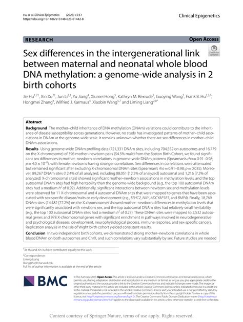 Pdf Sex Differences In The Intergenerational Link Between Maternal
