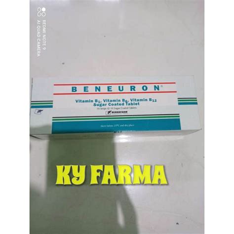 Jual Beneuron Tablet Multivitamin Perbox Di Seller Ky Farma Pal