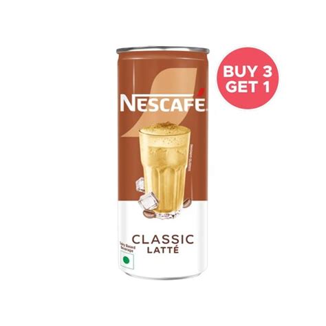 Nescafe Cafe Style Cold Coffee Classic Latte Buy 3 Get 1 Free Price