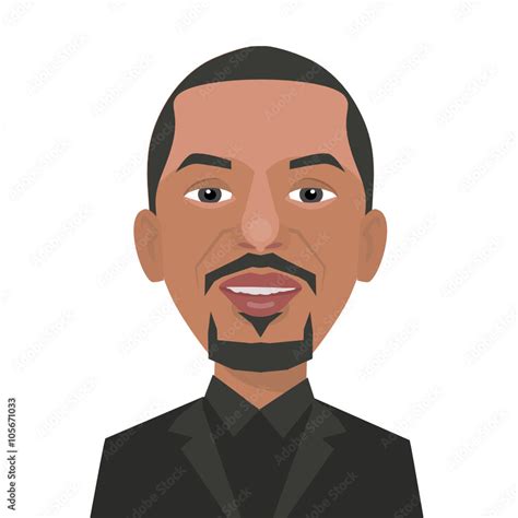 Flat Vector Character Vector Avatar With Eyes Vector Portraits Flat Icons Characters For Web