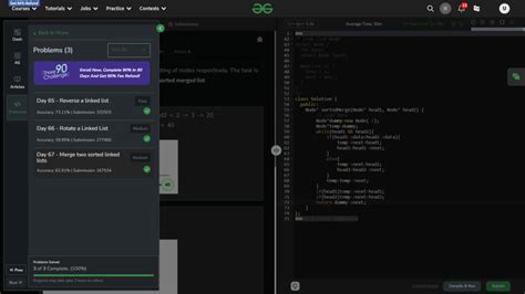 Gfg160 Codingjourney Geeksforgeeks Neverstopgrowing Geekstreak2024