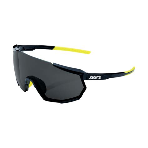 100 Percent Racetrap 30 Sunglasses Gloss Black Smoke Lens Mtb Direct