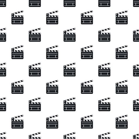 Clapperboard Pattern Simple Style 15209161 Vector Art At Vecteezy