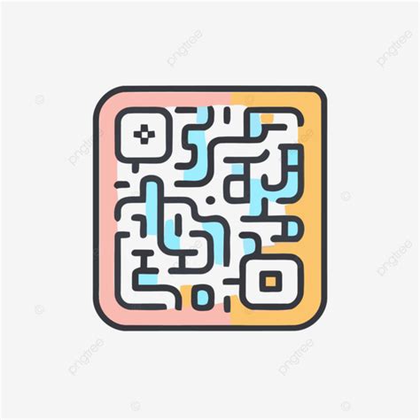 Linear Design Element Linear Qr Code Qr Code Qr Code Icon Vector A Lineal Icon Depicting Qr