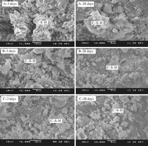 Sem Pictures Of Csh In Blank Hardened Cement Paste A And Hardened