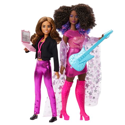 Barbie Careers Set Of 2 And Accessories With Music Star And Tour Manager Mattel
