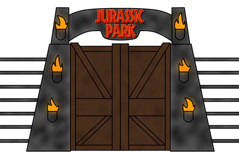 Jurassic Park Gate Wip By Onipunisher On Deviantart