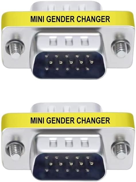 Cablepelado Vga Adapter Stecker Auf Stecker Svga Koppler Gender