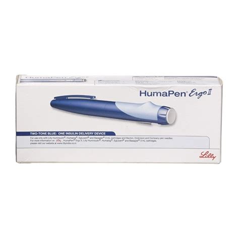 Eli Lilly Humapen Ergo Ii Reusable Insulin Pen Blue Color With Box