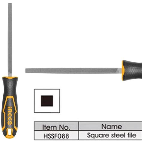 Ingco Square Steel File 8 Darazpk