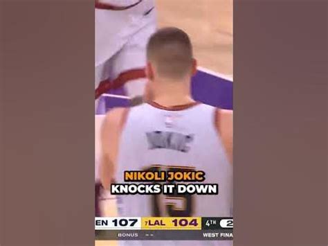 Nikola Jokic Nba Highlights Denver Nuggets Vs Lakers 🏀 Shorts Youtube