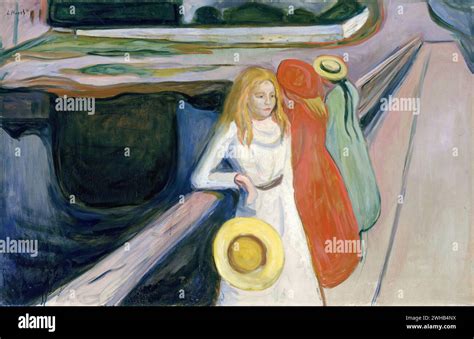 Edvard Munch 1863 1944 Norwegian Expressionism Girls On The