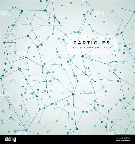 Node Dots And Lines Abstract Particles Geometric Graphic Background