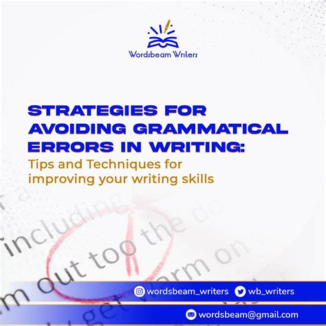 Strategies For Avoiding Grammatical Errors In Writing By Wordsbeam
