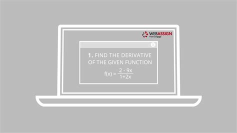 The Webassign Online Homework Solution For Teachers And Students Youtube